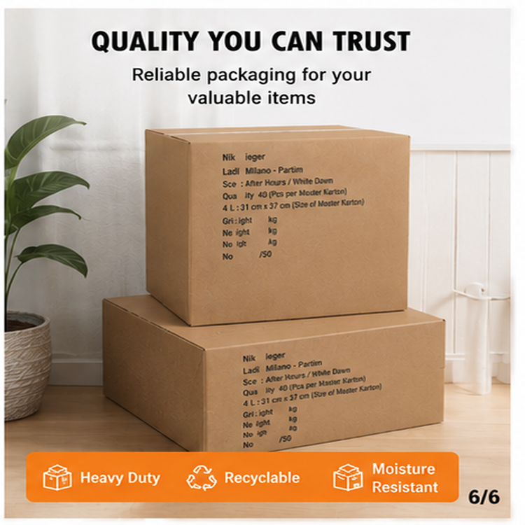 Heavy Duty Corrugated Moving Box Custom Packing Carton Recyclable ...
