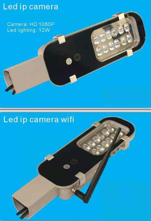 CCTV Monitoring House Security with Outdoor Light Hidden Cameras