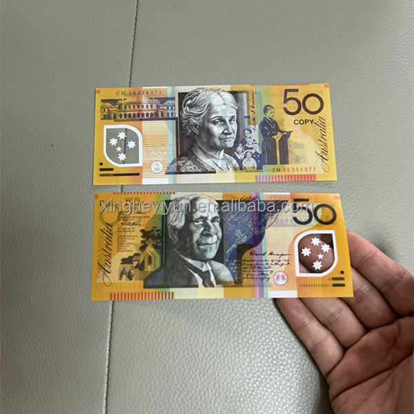 Transparent Polymer AUD Prop Money - Realistic & Versatile