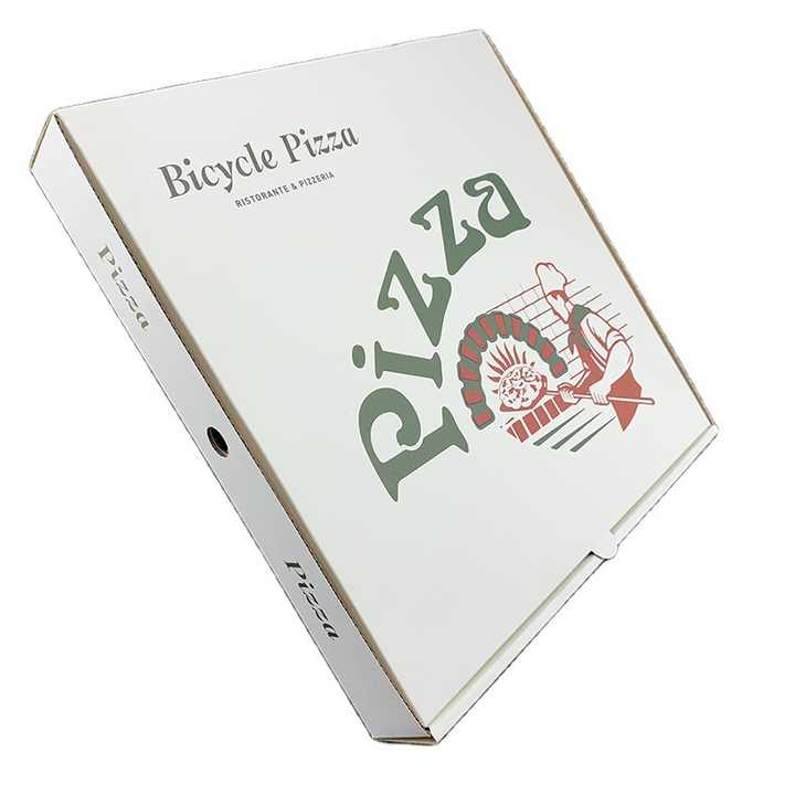 Custom Designed Triangular Insulated Pizza Boxes Cardboard with UV ...