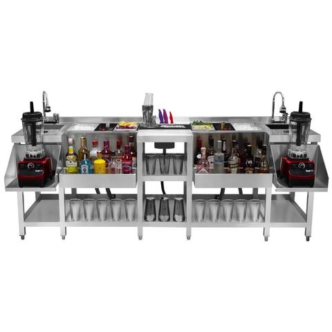 Stainless steel cocktail station bar equipment design for pub/bar/hotel ...