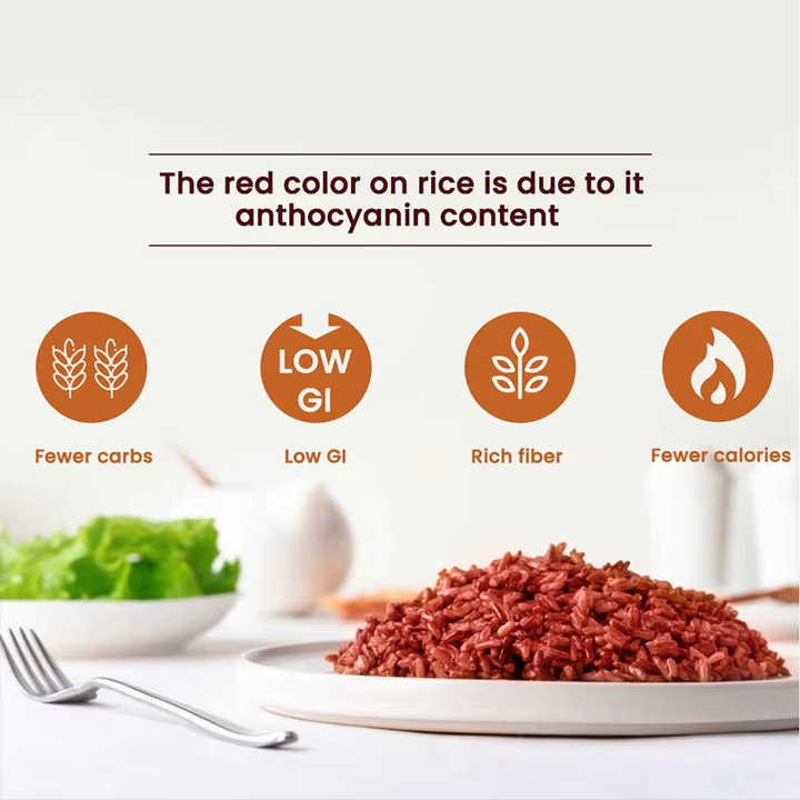 Organic Konjac Red Rice Low Calorie Keto & Sugar Free Gluten-Free ...