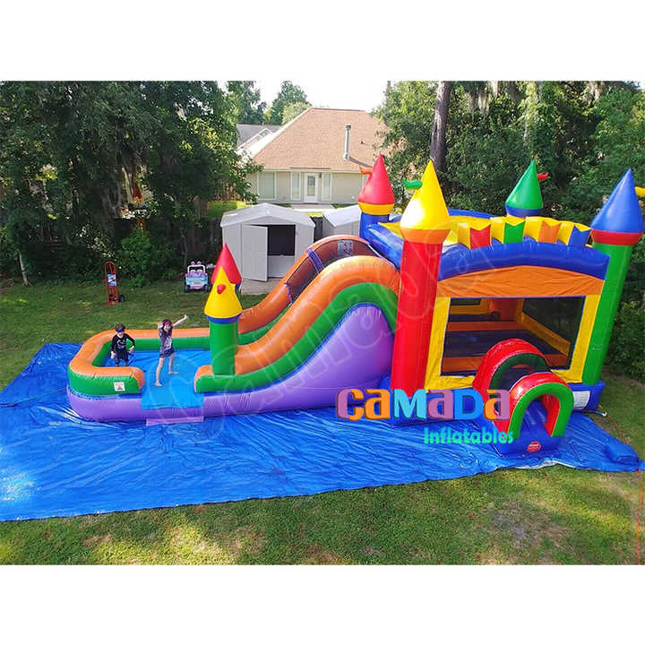 Commercial Grade PVC Bouncy Castle With Slide Combo Bounce House ...
