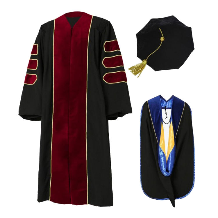 High Quality College University Academic Regalia Gown Phd