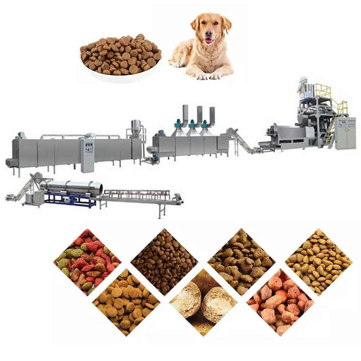 Automatic Dry Dog Pet Food Machine Dry Pet Food Manufacturing Extruder ...