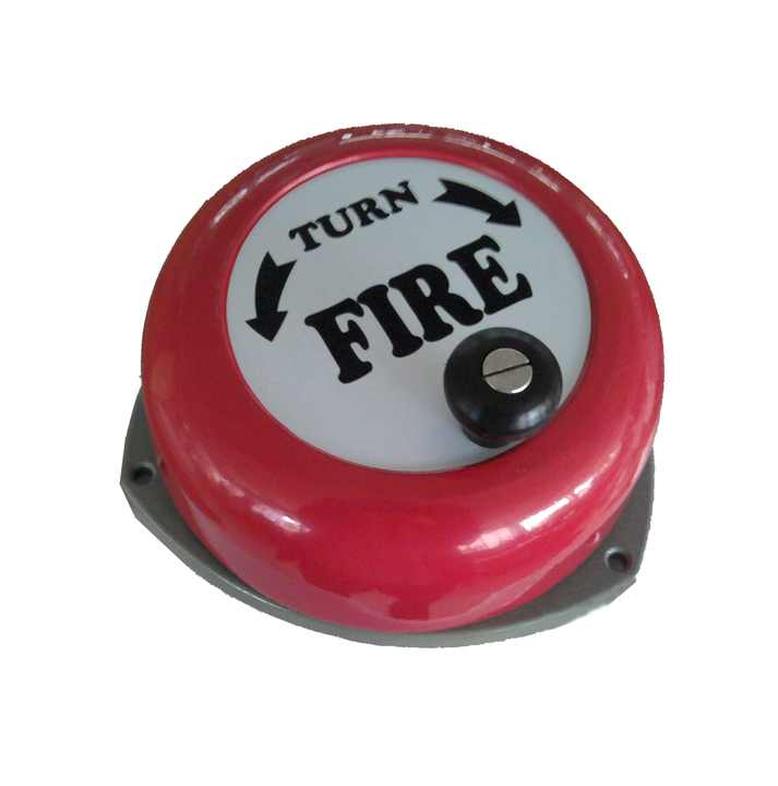 Manual Fire Alarm Bell 8inch Handle Rotary Bell for Fire Alarms
