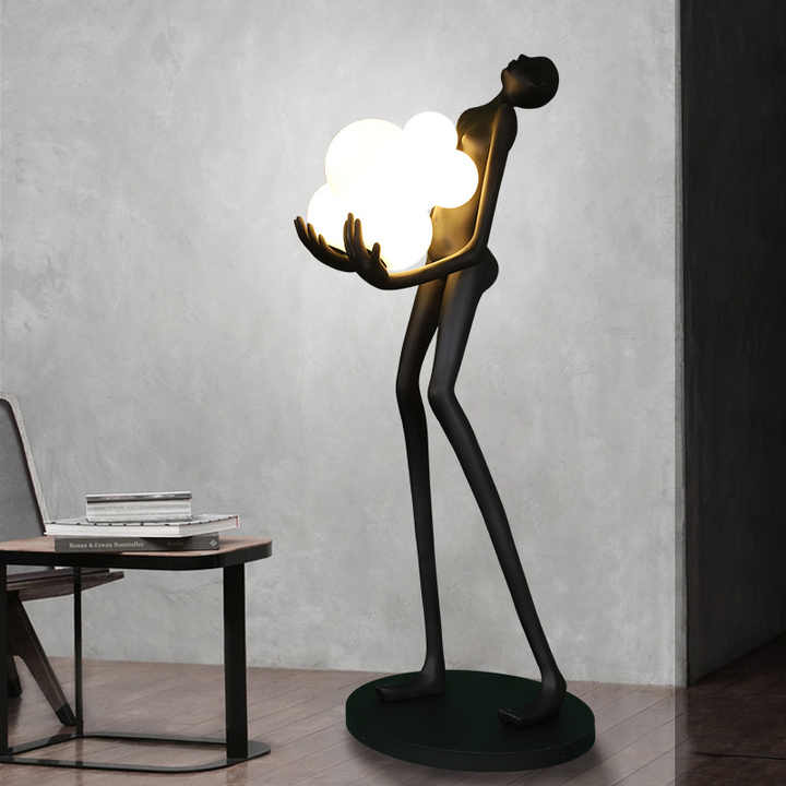 H71 Modern Portrait Art Statue Floor Lamp - Stylish & Durable