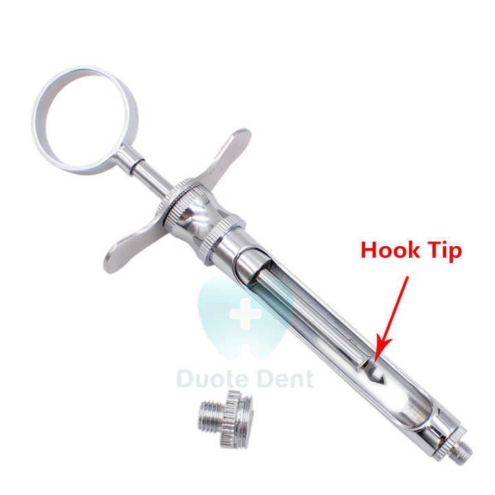 Metal Dental Injection Syringe Stainless Steel Dental Anasesthesia ...