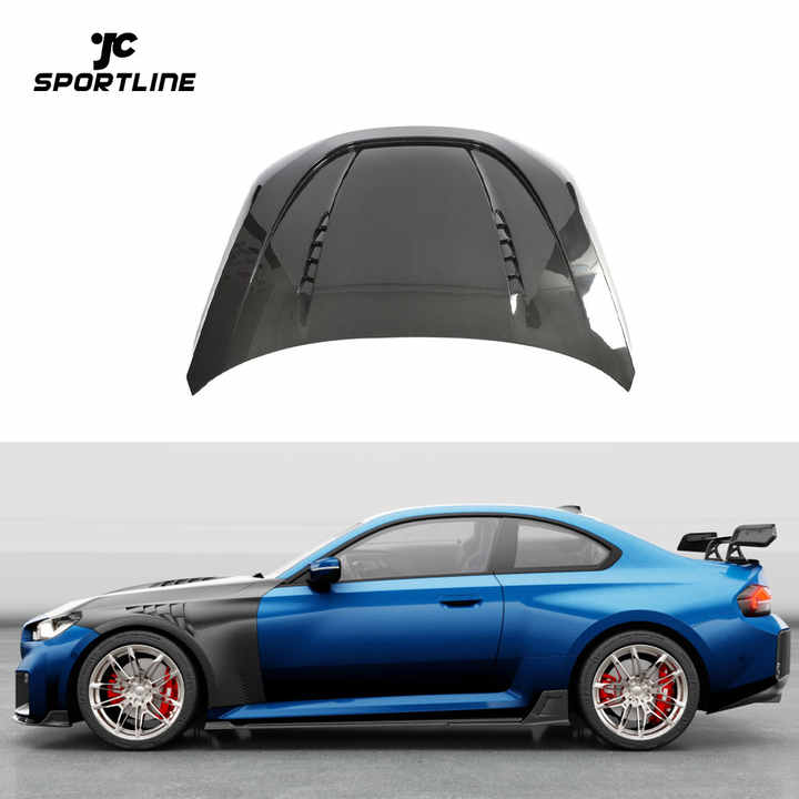 JCSPORTLINE Carbon Fiber Engine Hood Bonnets for BMW G87 M2 2023