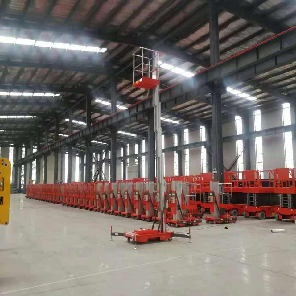 Telescopic Vertical Mast Lift - 10M Height, 100KG Capacity