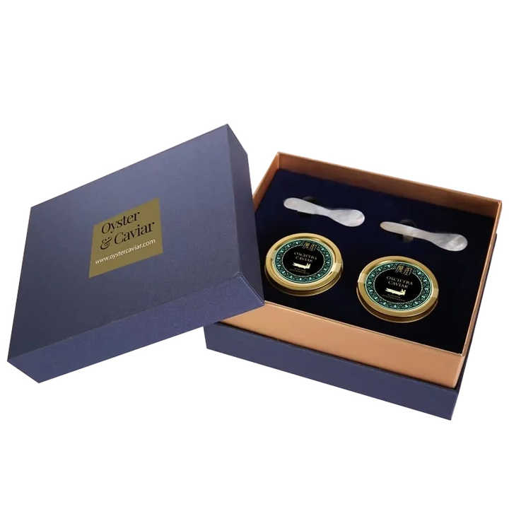 Factory Customized Print New Design Custom Boxes Caviar Black Packaging ...