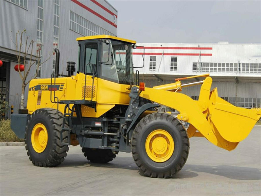 5 Ton Diesel Hydraulic Loader 955N Front Wheel Loader with 2.8m³ Bucket ...