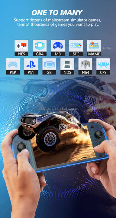 R50S Handheld Game Console - 5.1 Inch Screen, Linux Support
