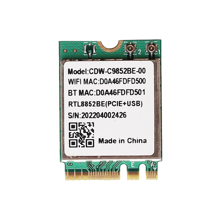 Wi-Fi 6 module CDW-C9852BE Realtek RTL8852BE NGFF M.2 2230 wifi card 2 ...