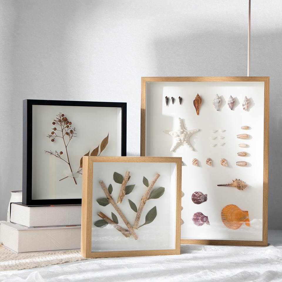 Custom Shadow Box Frame MDF Wood 3CM 5CM Deep 8x8 16x16 Inches A3 A4 3D ...