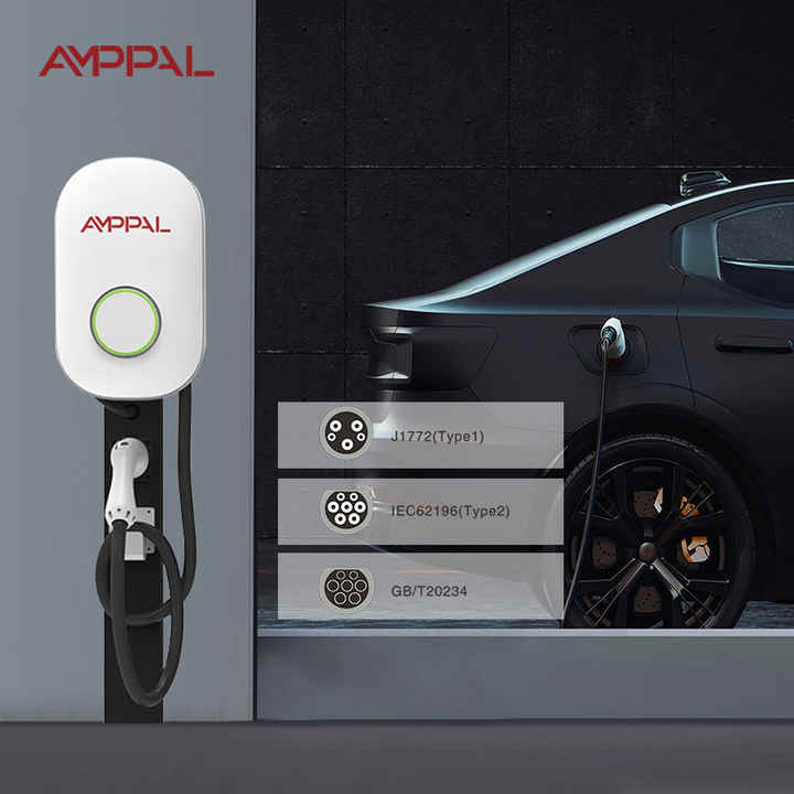 Amppal 7KW Charger Commercial Fast Wallbox Type Power Electric Ev ...