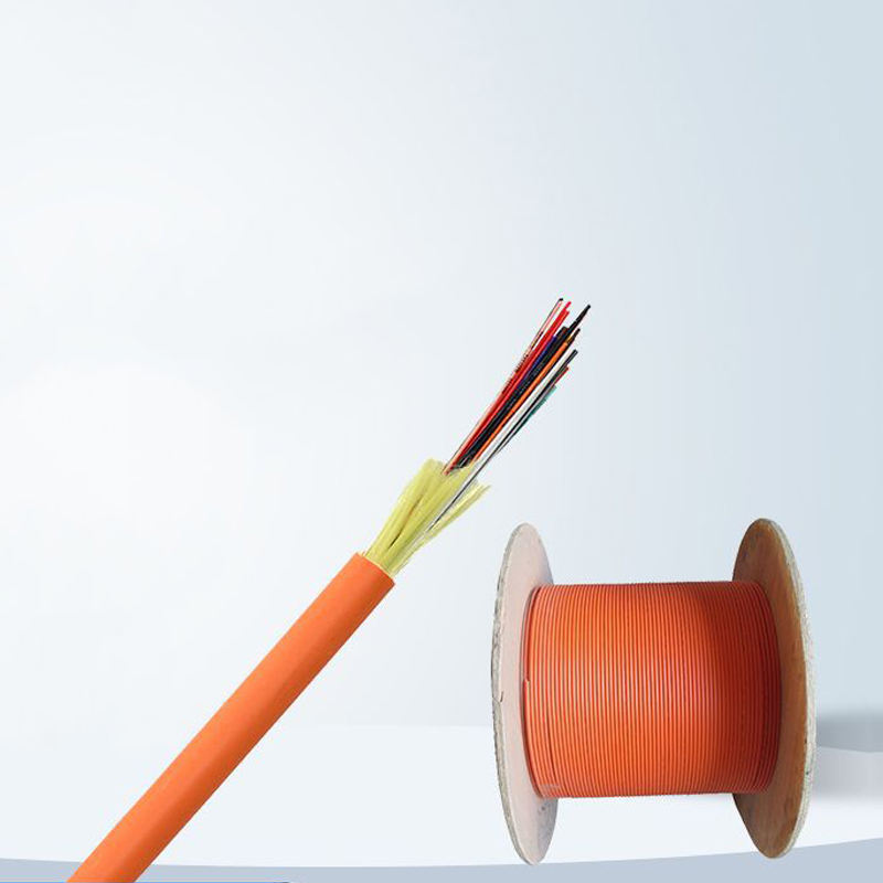GJFJH Indoor Multimode Fiber Optic Cable 2/4/8/12/24 Core Orange Jacket ...