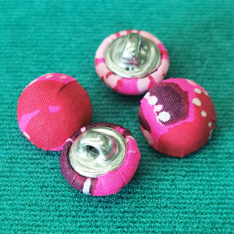 Factory Customized 15mm Shirt Buttons Shape Chiffon Fabric Covered ...