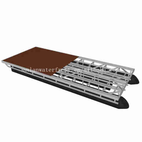 Factory Price Modular Plastic Floating Pontoon with Aluminum Frame for ...