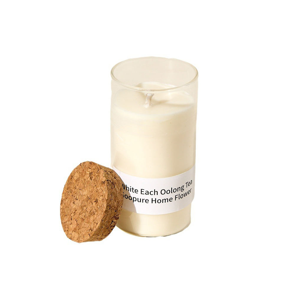 Cylindrical Scented Candle Cup Empty Container Heat-Resistant Mini ...