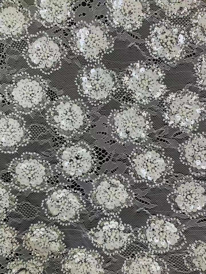 Nigeria and Senegal Fashion Using Factory-Price High-End Sequin Mesh ...