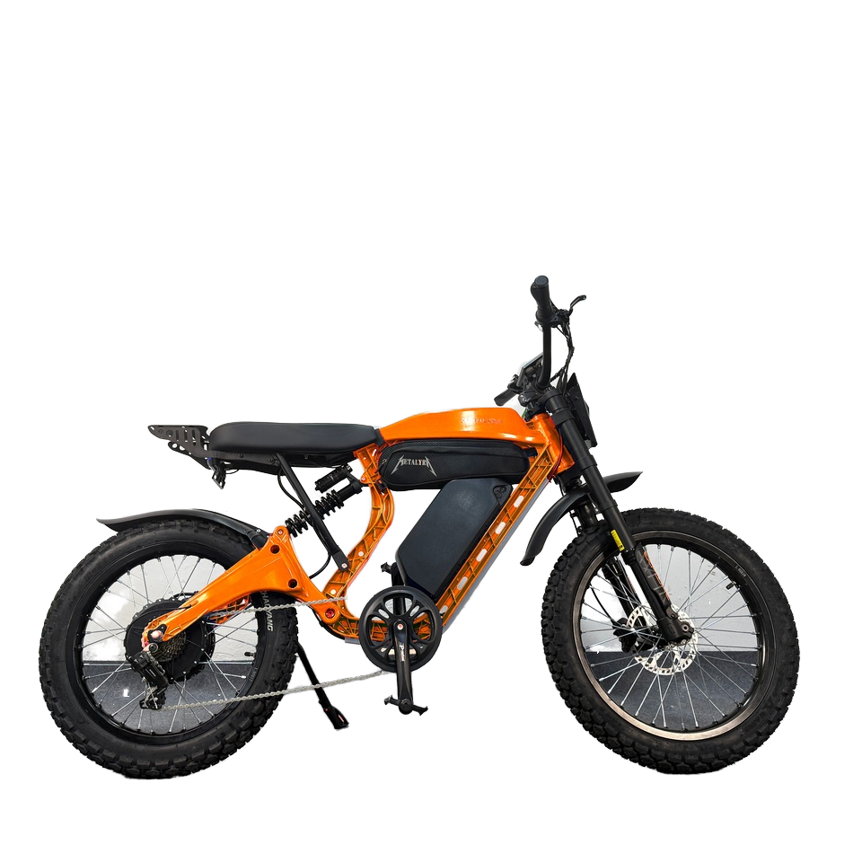 RUSH All-Terrain E-Bike with Full Hydraulic Suspension Magnesium Frame ...