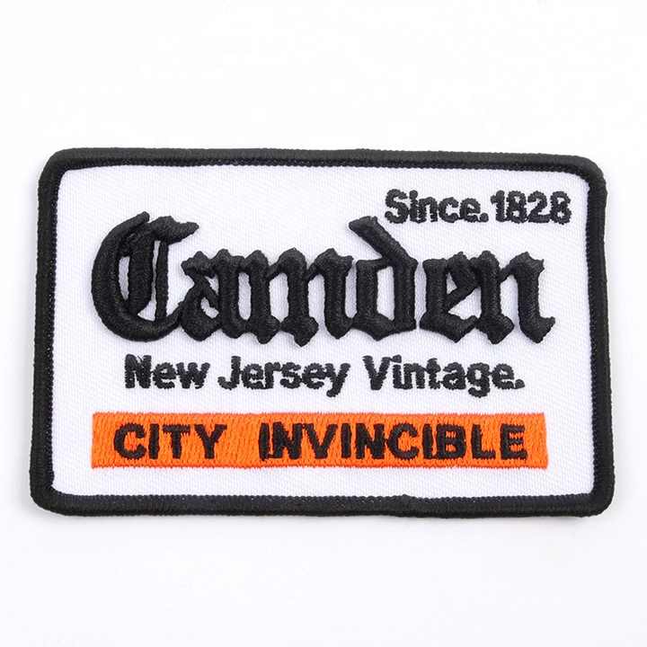 Custom Logo Iron on 3d Puff Embroidery Patches for Clothing