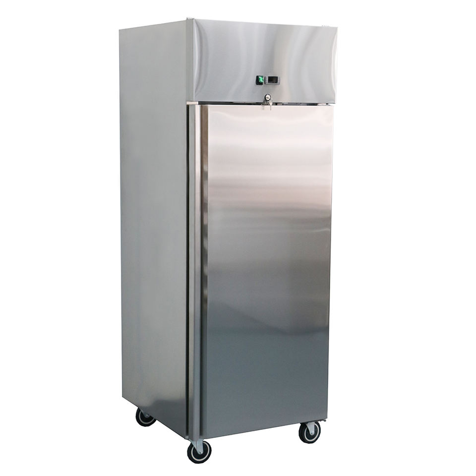 European Style Kitchen Stainless Steel Freezer Refrigerator Single Door ...