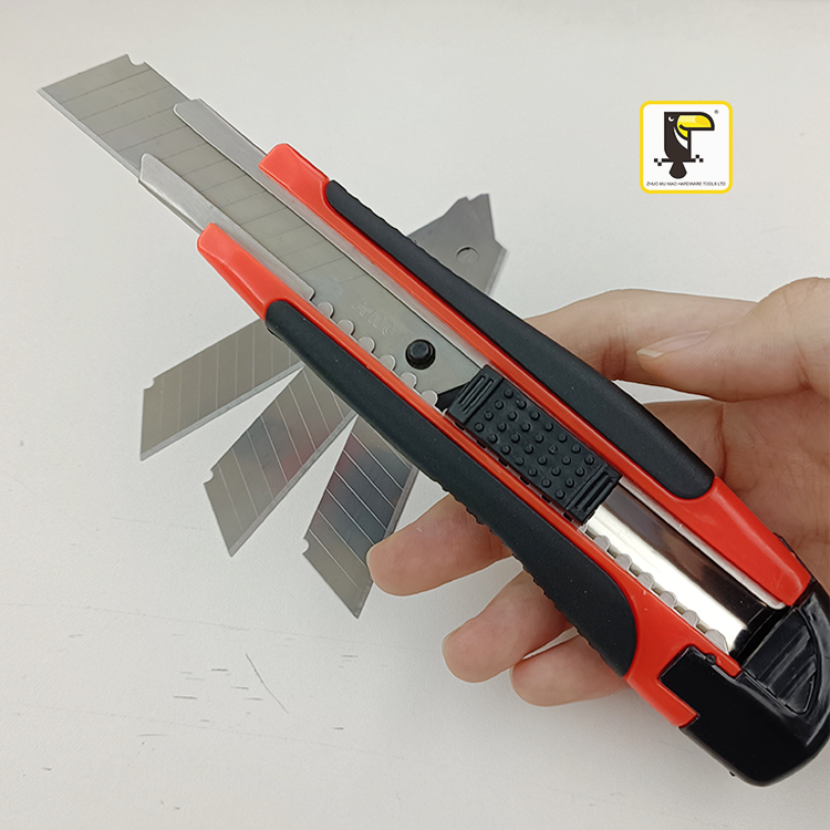 18MM Steel Snap off Blade Cutter Knife OEM Industrial Safety Utility ...