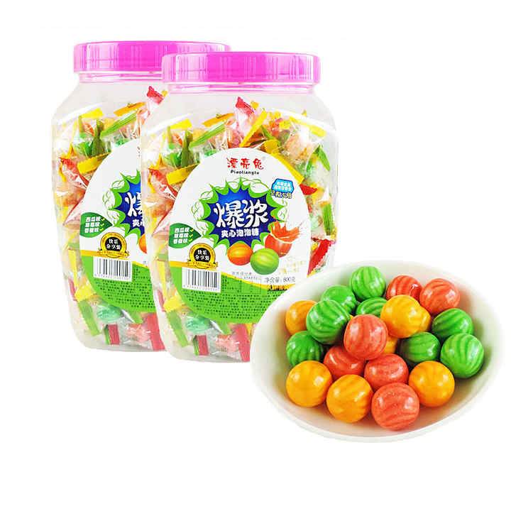 Spherical Watermelon Flavored Chewing Gum Creative Bulk Candy for Kids ...