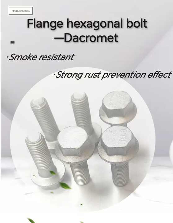 High Quality M10*40 Carbon Steel Flange Hexagon Bolt with Plain Finish ...