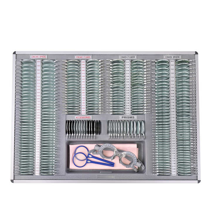 SJ Optics WZ-266JS-A Optometry Box - 266 Pcs Trial Lens Set