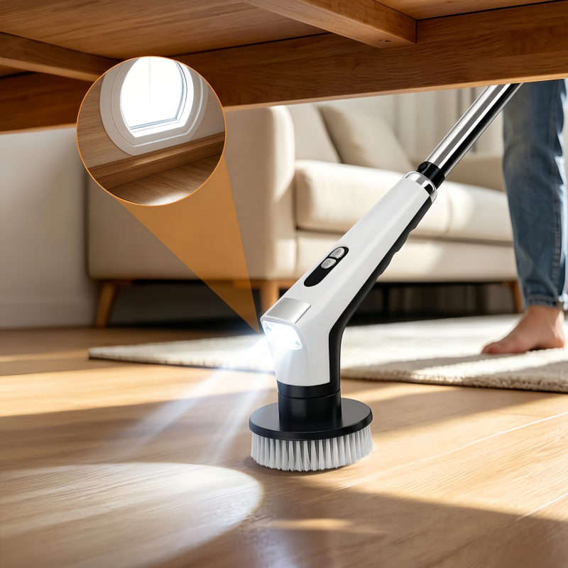 Electric Spin Scrubber with Retractable Long Handle & Variable Speeds ...