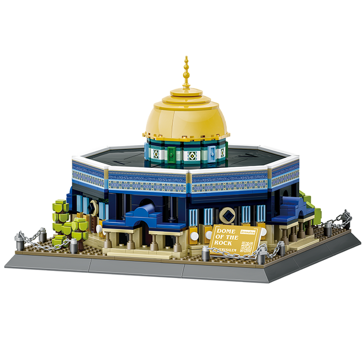 Adults Kid Toy 5243 Golden the Dome of the Rock Model Block Islamic ...