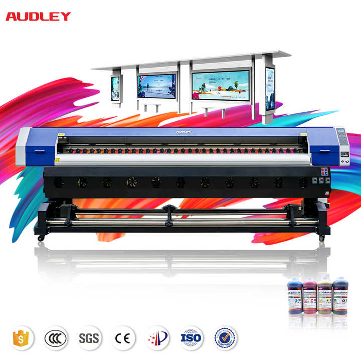 10 Feet Eco-Solvent Inkjet Printer 2/4 3200 for Outdoor Advertising One ...