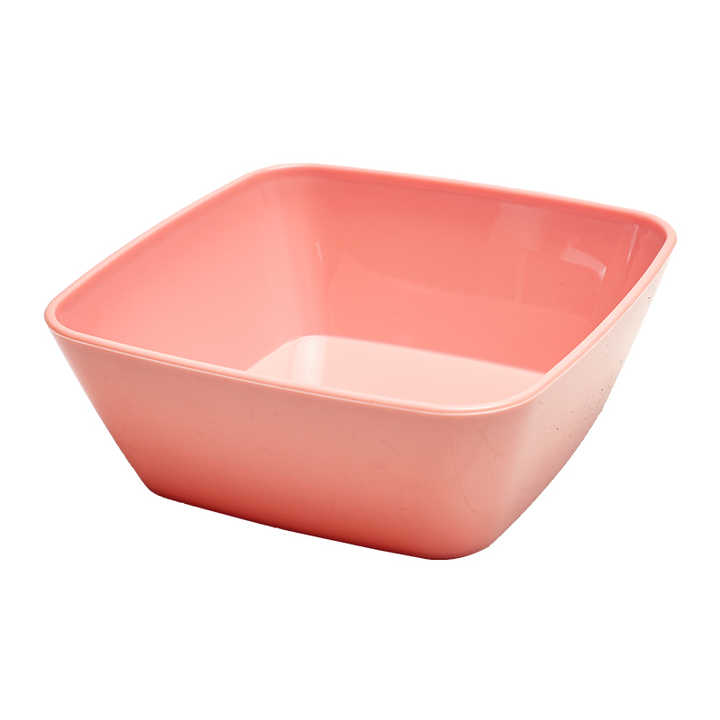 Colored square plastic bowl, restaurant porridge bowl soup bowl fruit ...