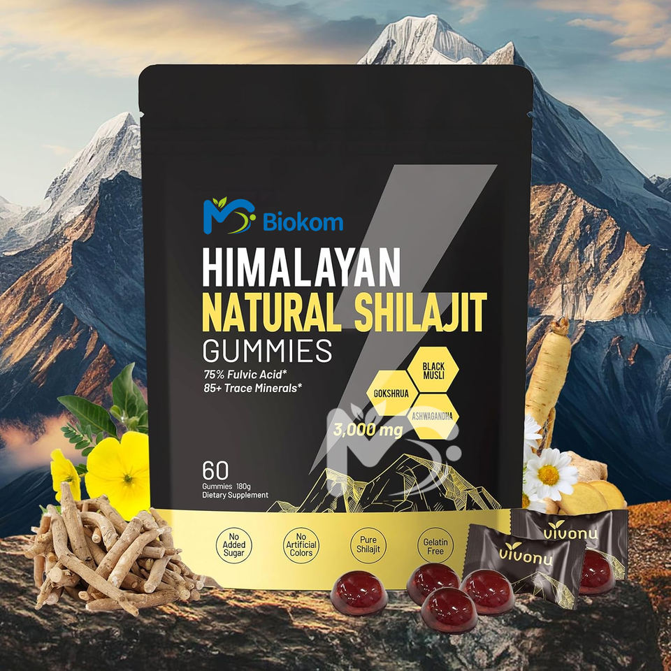 Biokom Himalayan Shilajit Gummies - Energy & Immunity Boost