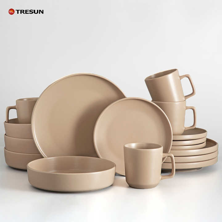 Nordic Breakfast Set 16 Pcs - Durable & Stylish Tableware