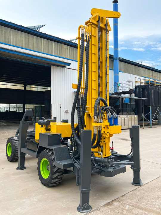 KW200 200 meter Hydraulic Water Well Drilling Rig Machine Crawler Water ...