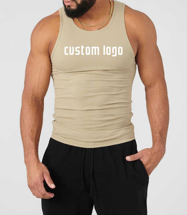 Custom Mens Gym Tank Top - Heavyweight Cotton & Logo