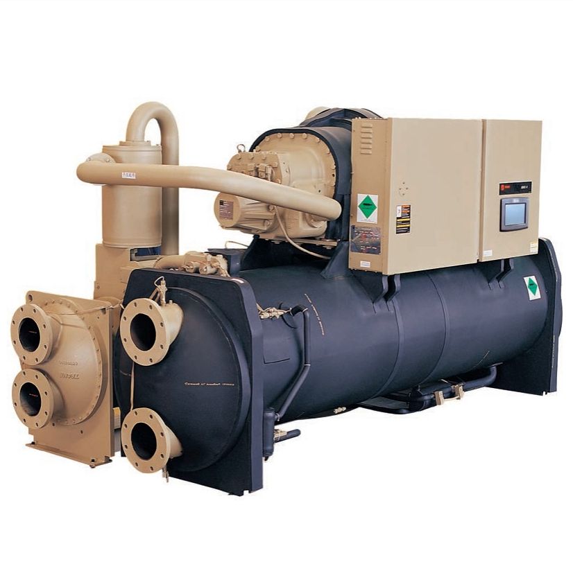 TRANE High Cop Semi-hermetic Centrifugal Type Dual Circuit Water Cooled ...