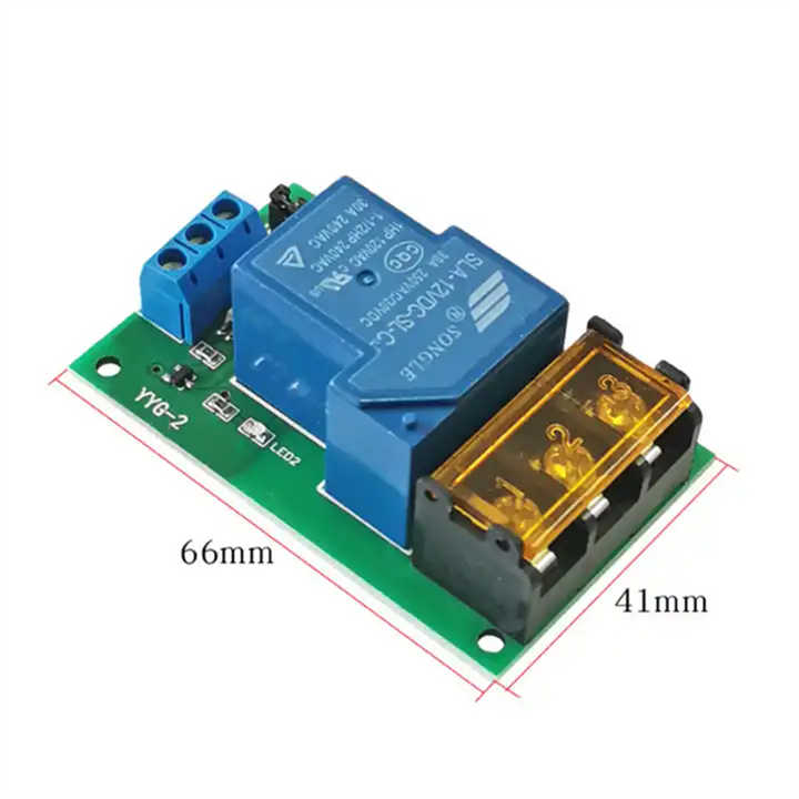 One 1 Channel Relay Module 30A with Optocoupler Isolation 5V 12V Supports High and Low Level ...