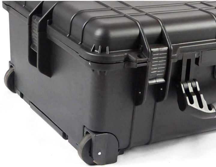 Heavy Duty Plastic Trolley Tool Box Transport Tool Container Case with ...