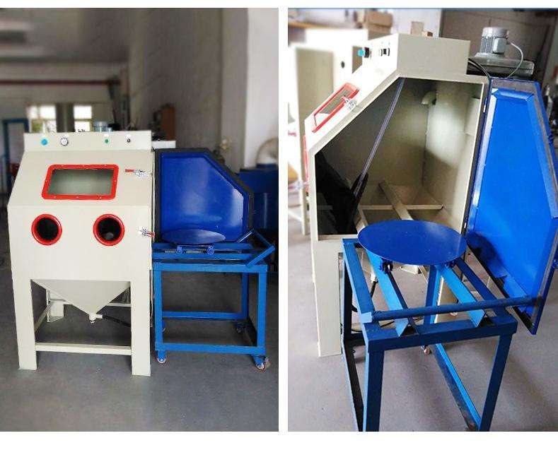 Customized Automatic Rotary Burnishing Sandblasting Machine with Engine ...