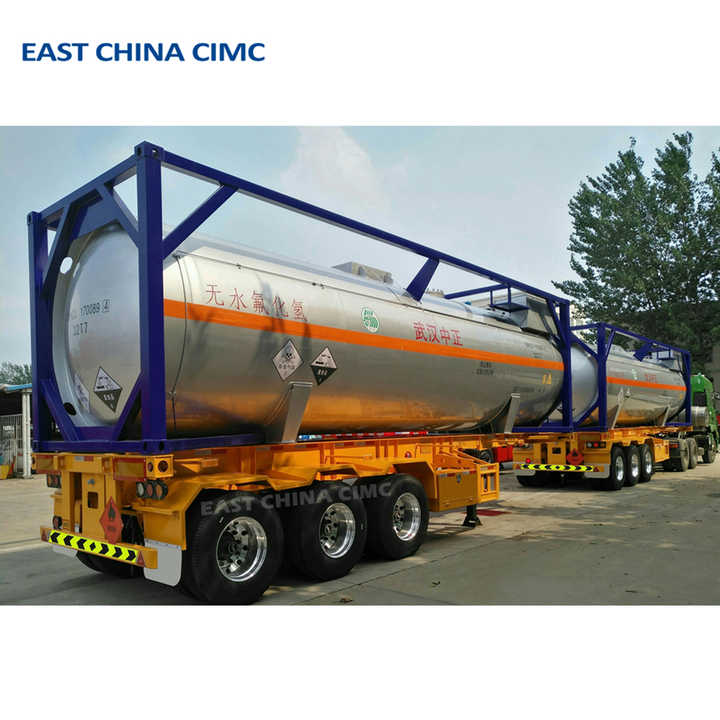 20ft Anhydrous Hydrogen Fluoride Container Tanker SUS 316L