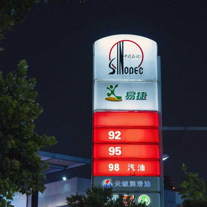 Sinopec Sign Petrol Station Gas Station Advertising Light Boxes LED ...