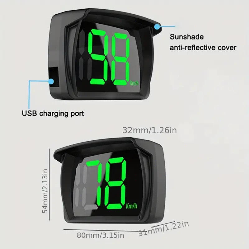 Beidou PGS Car Head-up Display - Speed, Distance & More