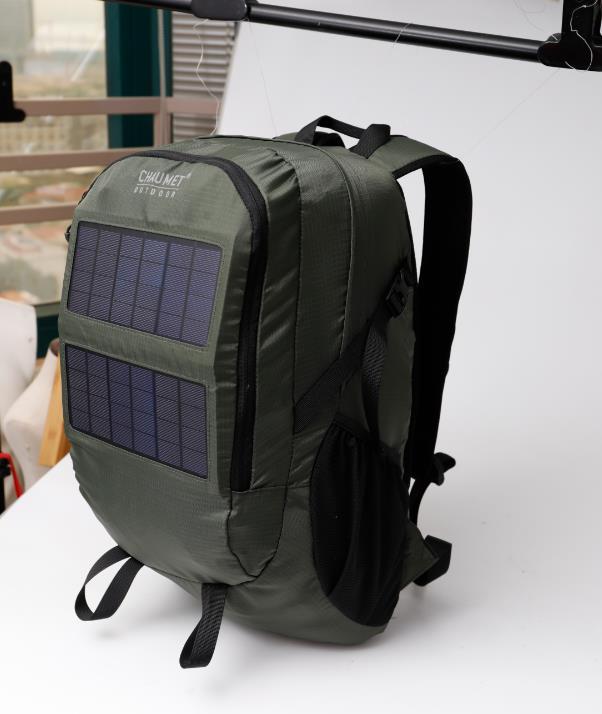 Solar Panel Backpack Anti-Theft Business Travel School Bag Waterproof ...