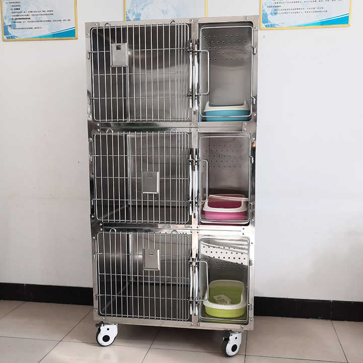 USMILEPET Stainless Steel Breathable Cat Boarding Cage, OEM/ODM