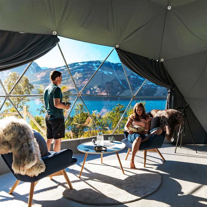 8m Luxury Family Glamping Tent - Geodesic Dome House